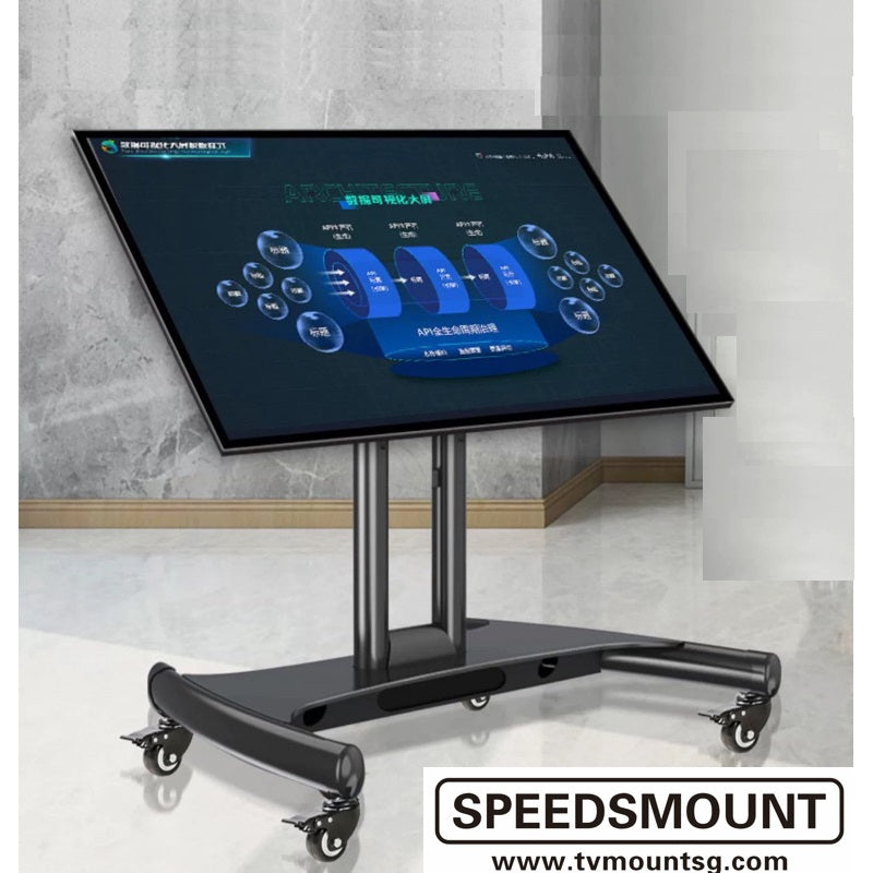 (AVR602S) 32-65INCH Mobile TV Stand SPEEDSMOUNT Low Height Monitor KIO