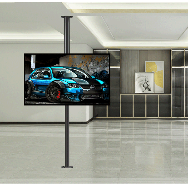 (H2950) LCD/LED TV 360 Degree Rotating Frame Floor Stand Partition Wal ...