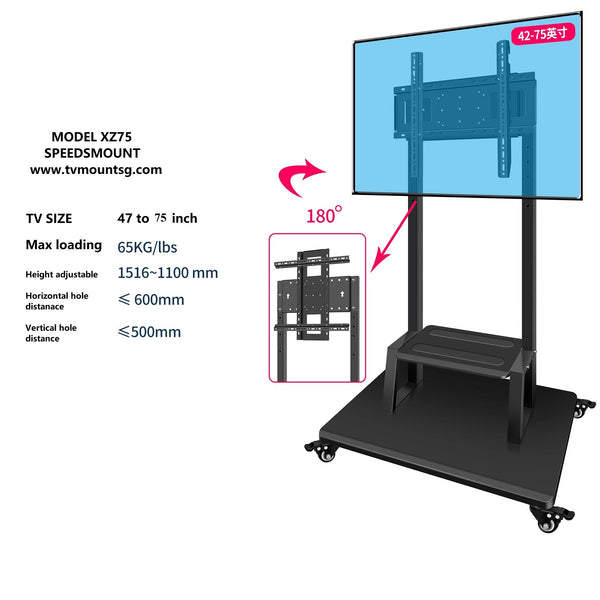 TV monitor stand - Rotate vertical & horizontal – SPEEDSMOUNT